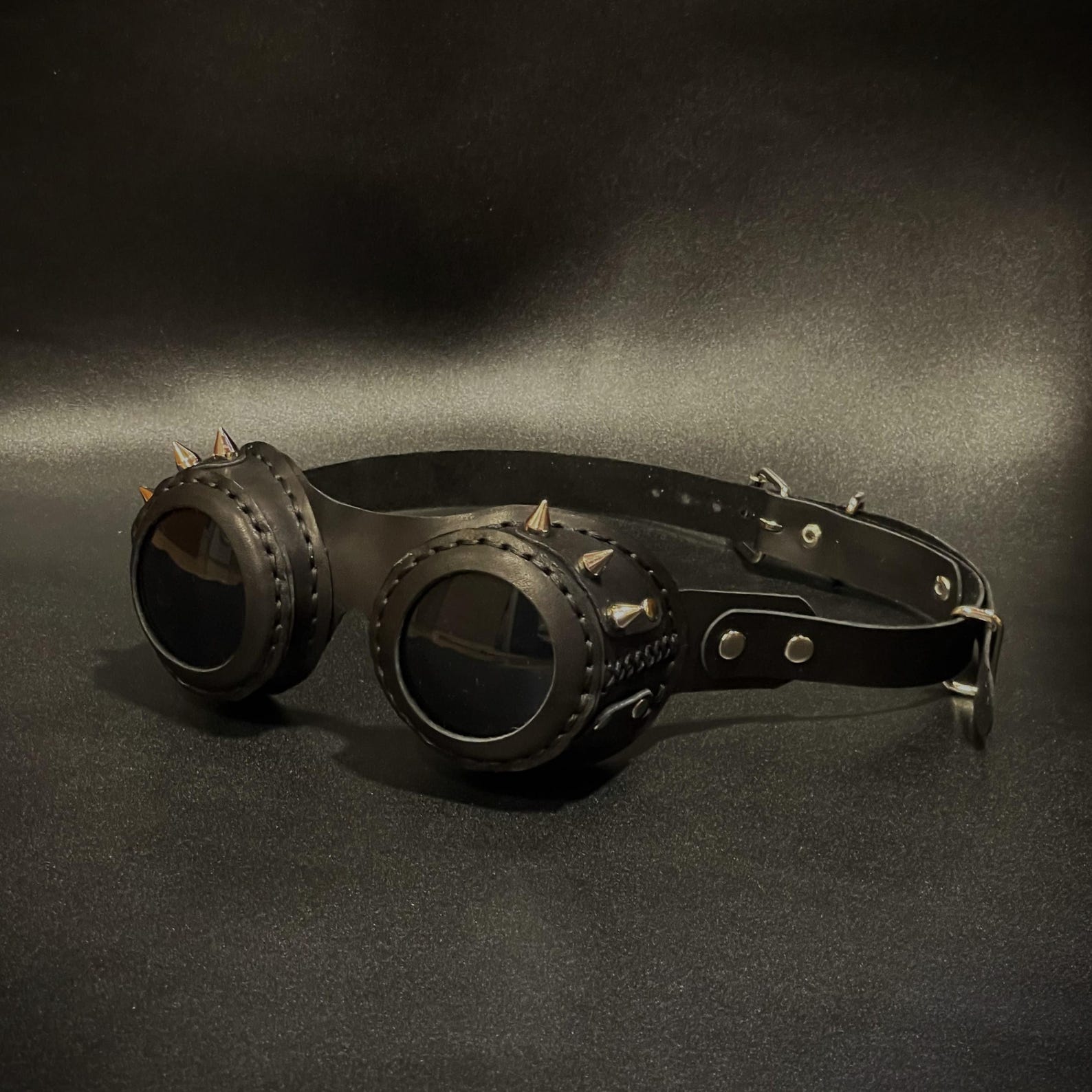 Steampunk Sunglasses - Leather Goggles Cosplay - Burning Man Goggles ...