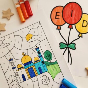 28 Ramadan & Eid Coloring Pages. Activity Book for Muslim Kids. Muslim ...