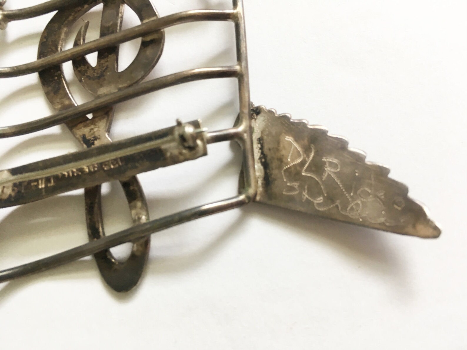 Vintage Antique DL Ridge Angel Wing Treble Clef Sterling - Etsy