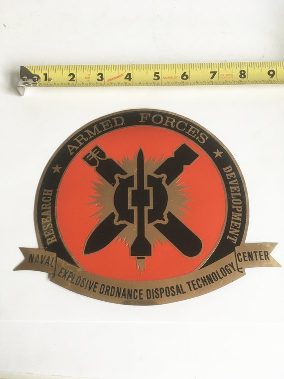 Vintage Us Navy USN USMC Marines Explosive Ordinance Disposal - Etsy