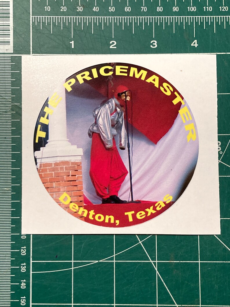The Pricemaster Denton Texas Window Bumper Sticker Decal FASTHOUSE ...