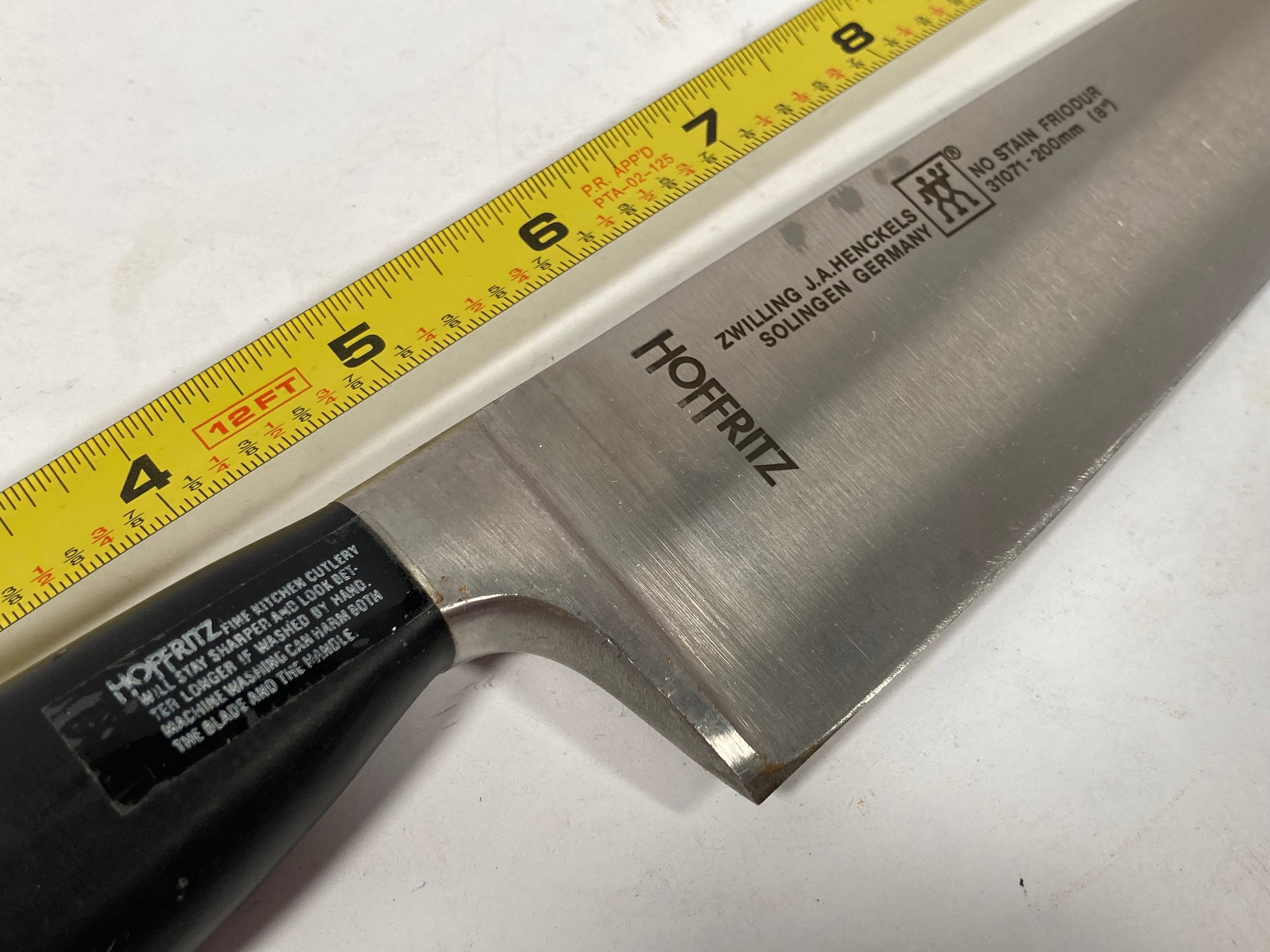 RARE - Vintage Zwilling JA Henckels Solingen Germany HOFFRITZ 31071 8 ...