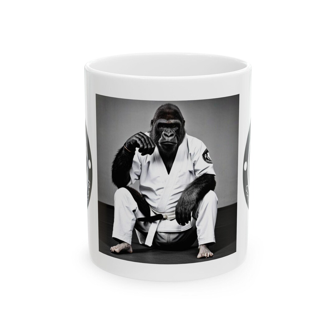 BJJ Coffee Mug, Jiu Jitsu Tea Cup, Martial Arts Hot Beverage Drinkware ...