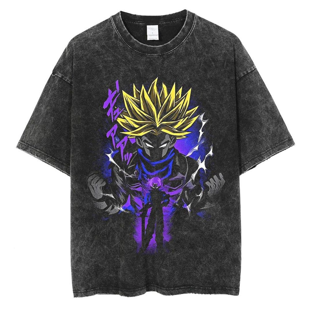 Ssj-trunks" - Trunks DBZ Anime Oversized Vintage Washed T-shirt | Mens ...