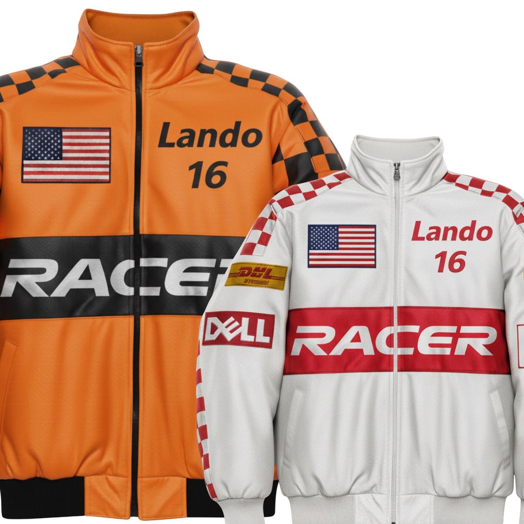 Lando Norris Fan Jacket - Kids and Adults Jacket- F1 Racers - Birthday ...