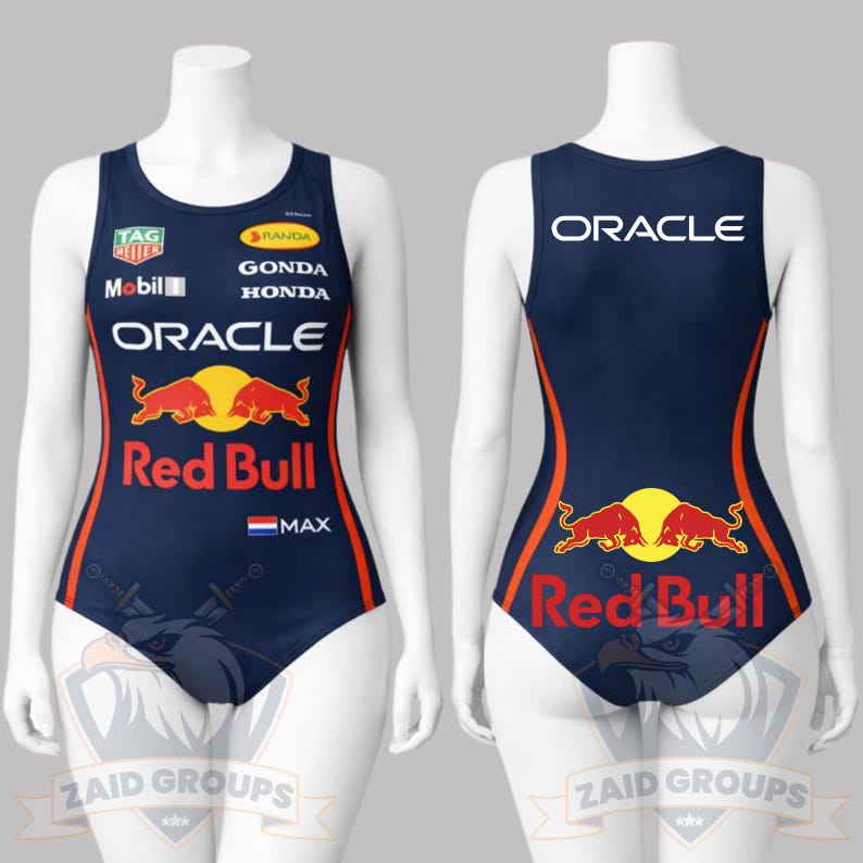 Max Verstappen Red Bull Racing Bodysuit With Custom Name and Flag ...