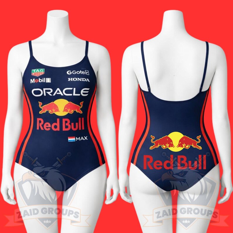 Max Verstappen Red Bull Racing Bodysuit With Custom Name and Flag ...
