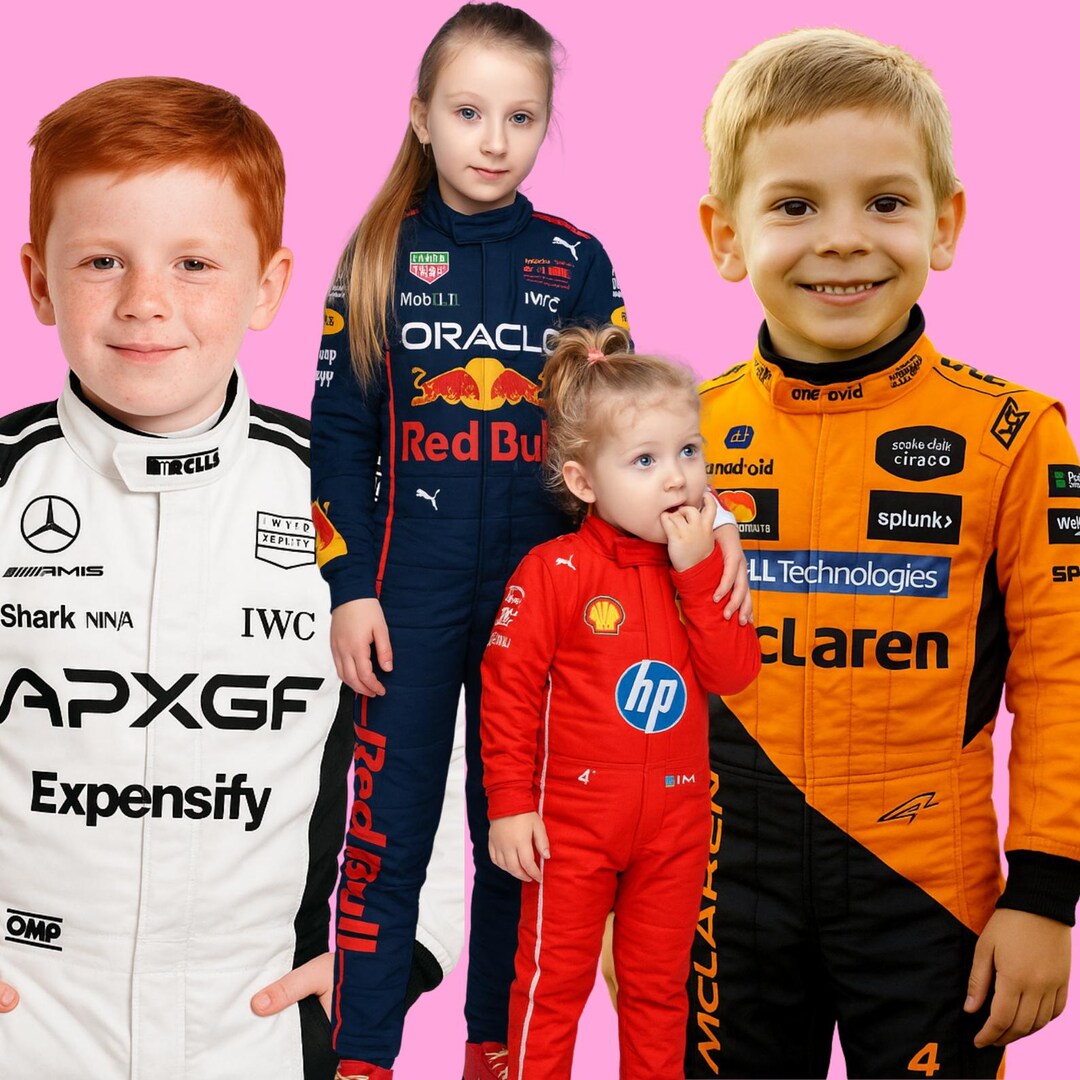 Kids and Adults Racing Suits - Baby Driver - Formula 1 Racers ...