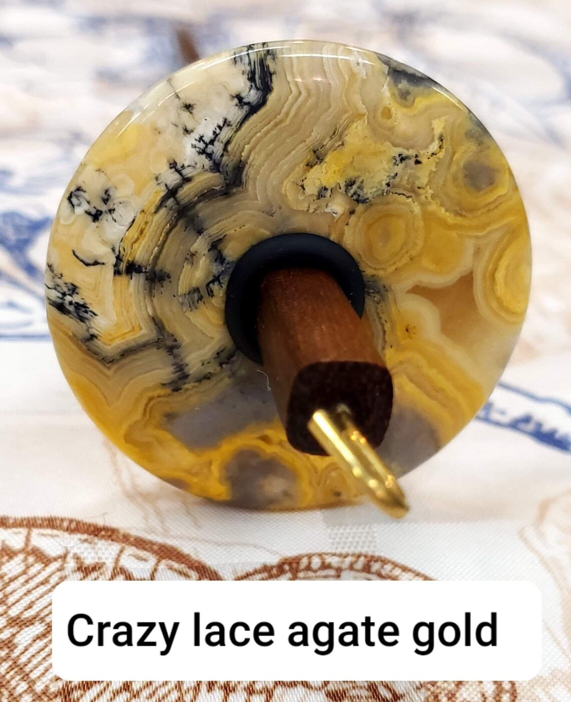 Top Whorl Drop Spindle Fancy Stone - Etsy