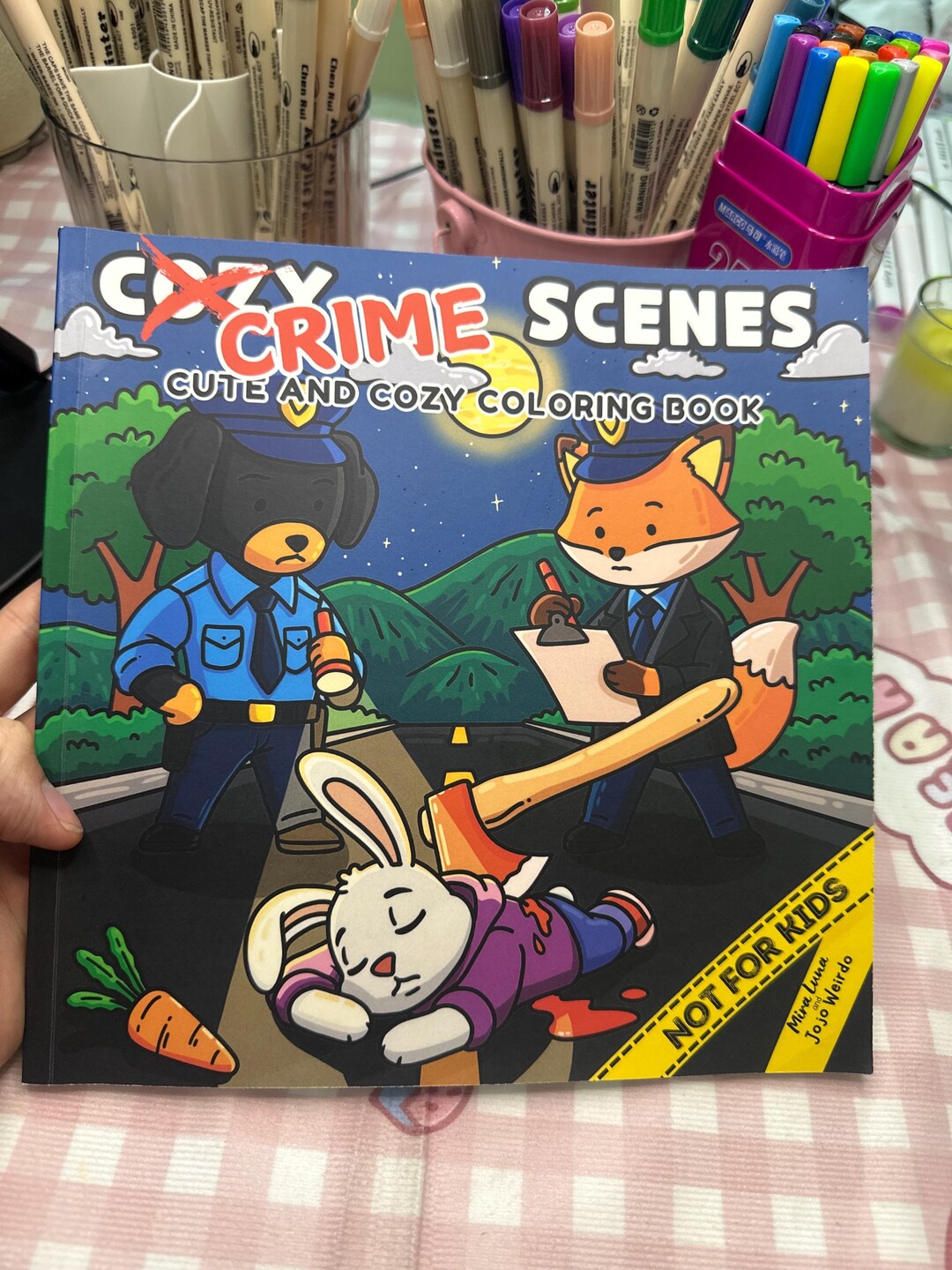 Crime Scenes Cute Coloring Book - Etsy