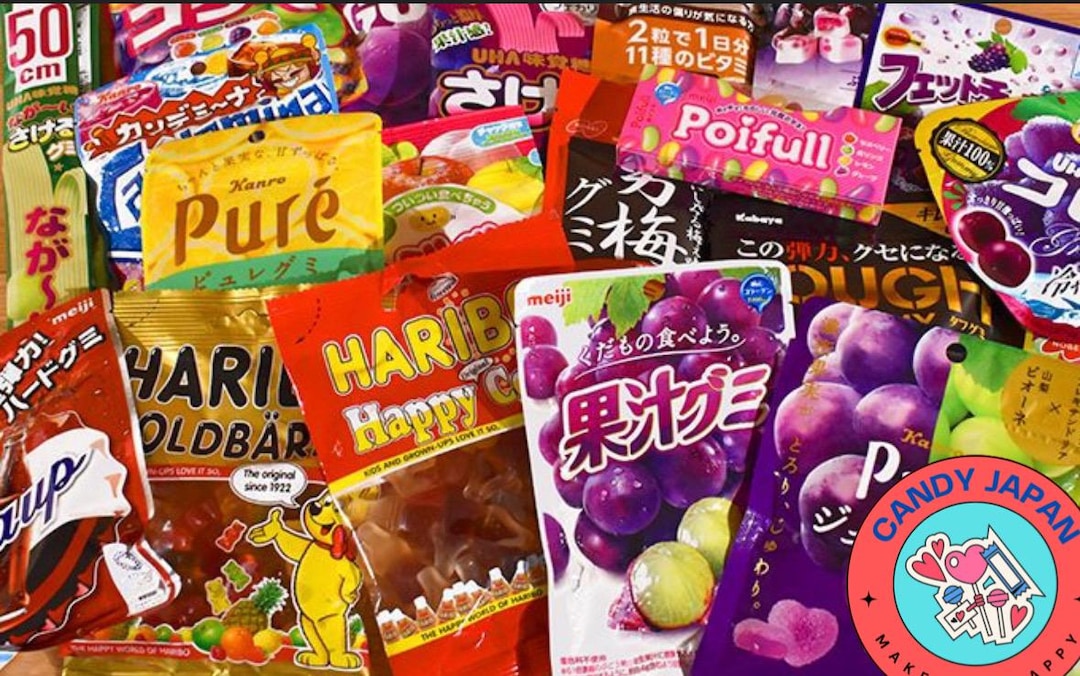 Gummy Candy Set (12 Pieces) - Japanese Gummy Candy, Cola Gummy, Soda ...