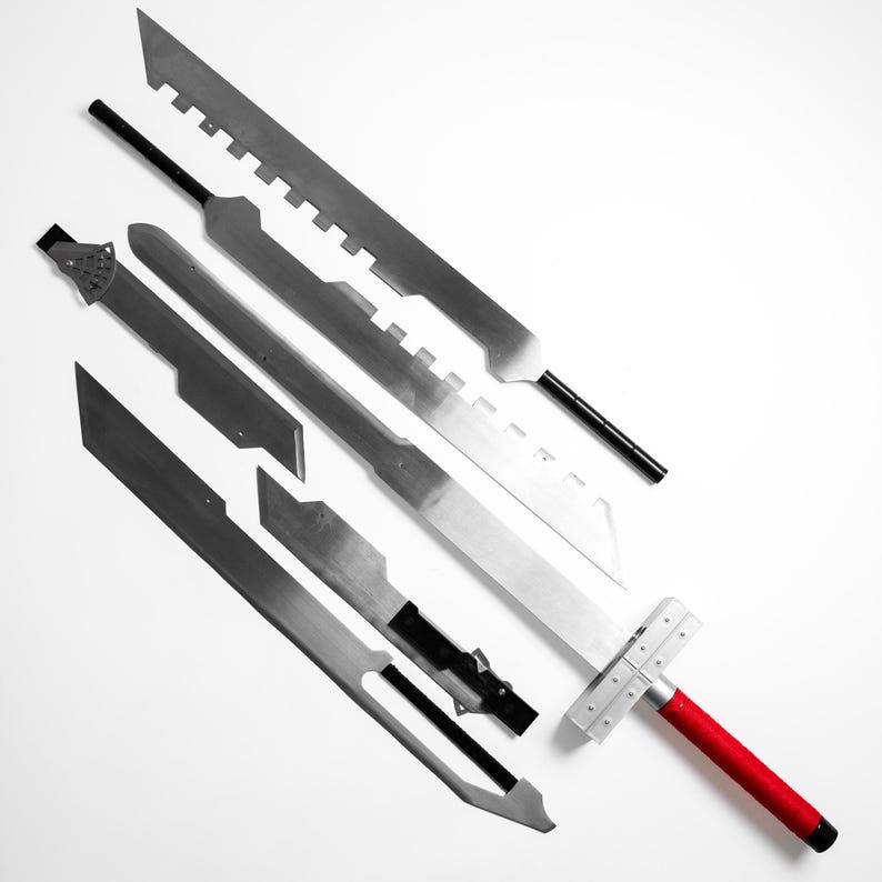 Final Fantasy Cloud Fusion Buster Sword (blunt Steel, Transforms Into 6 ...
