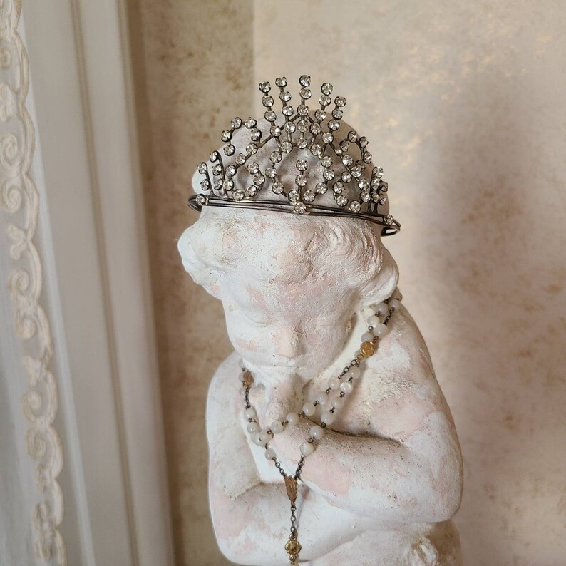 Beautiful Vintage Rhinestone Crown Tiara for Doll or Statue - Etsy