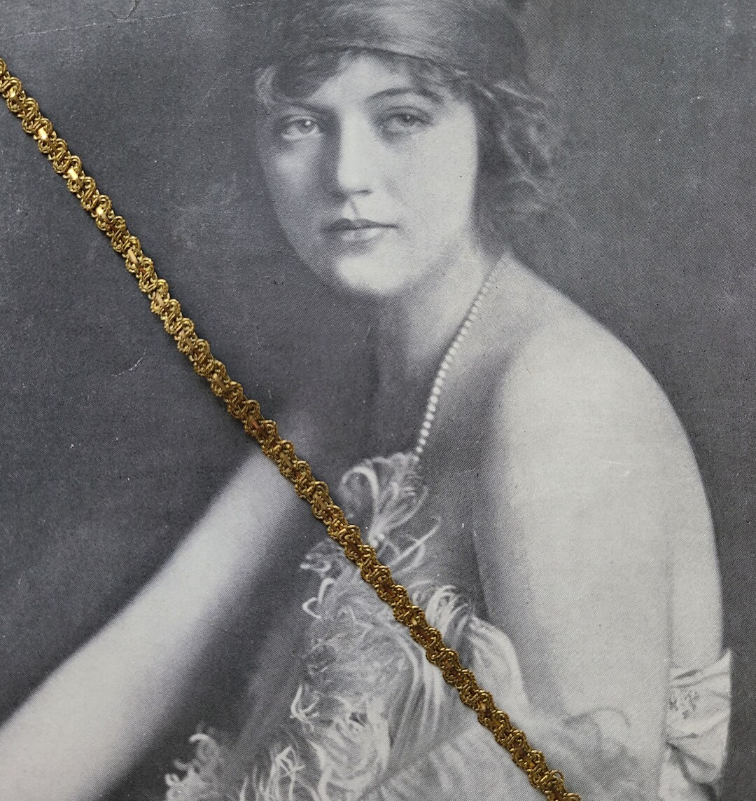 Antique French Flapper 1920s Metallic Trim - Etsy