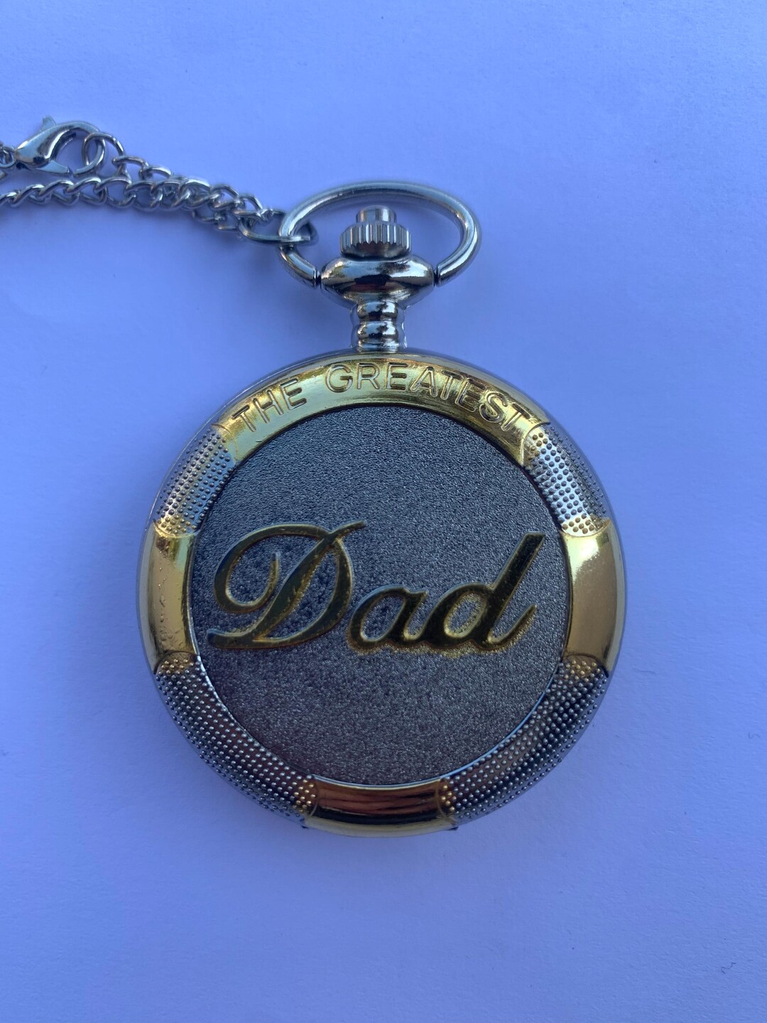 Engraved Pocket Watch for Dad - "the Greatest Dad" Gift, Personalized ...