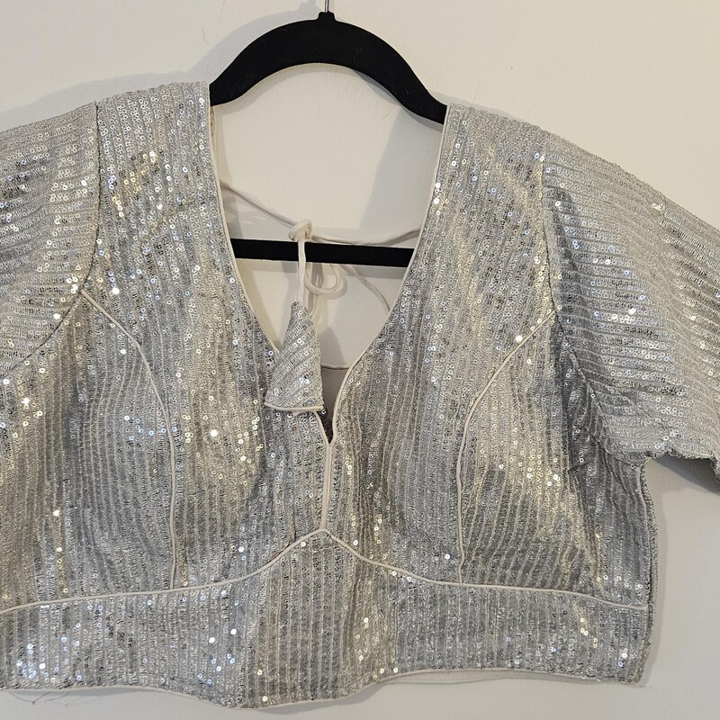 Silver Blouse - Etsy
