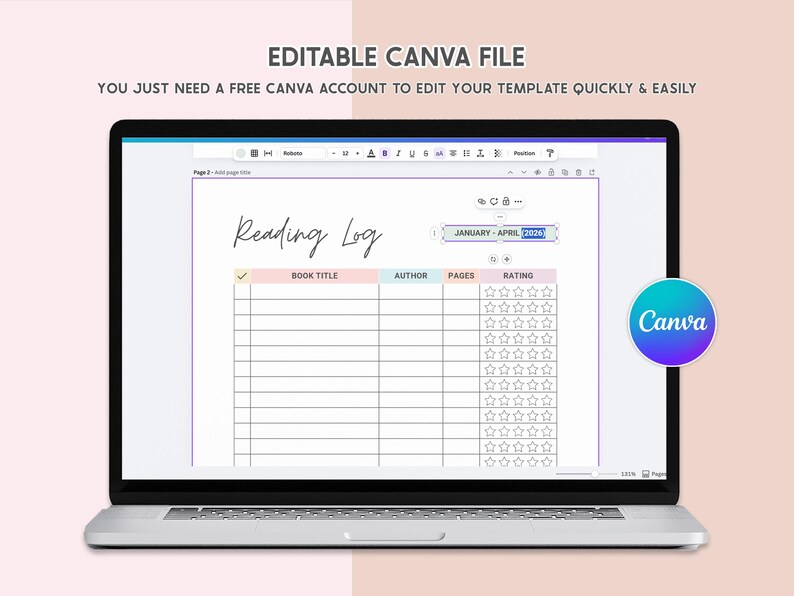 Reading Log Printable Journal Page Reading Tracker Books I've Read This ...