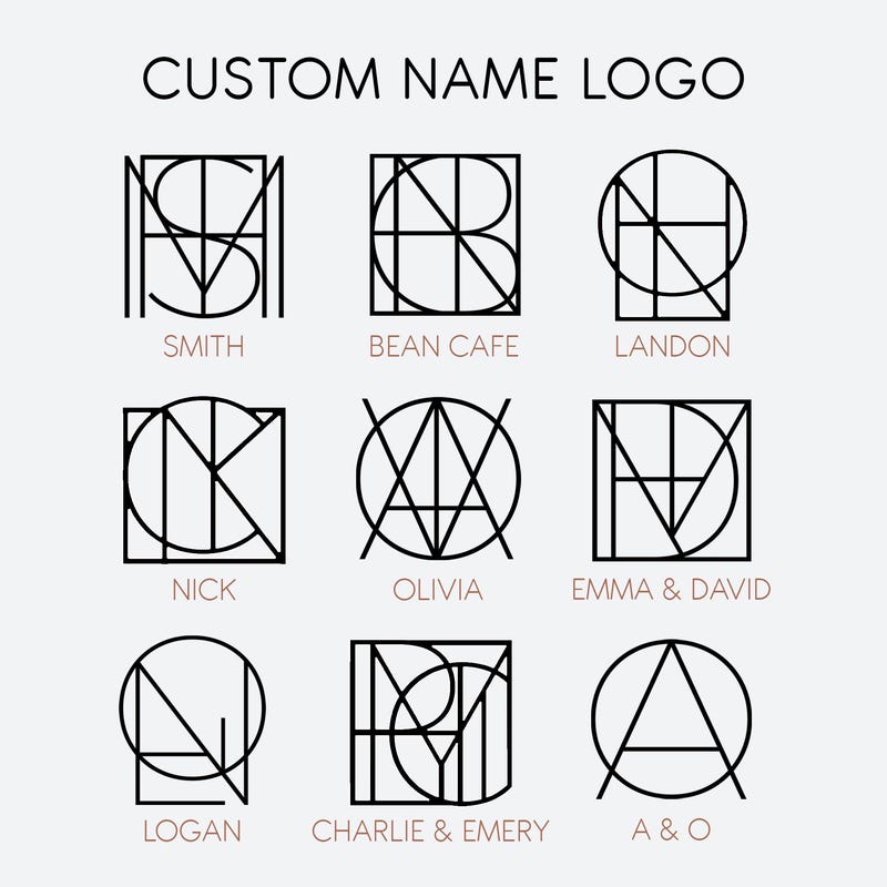 Geometric Logo - Etsy