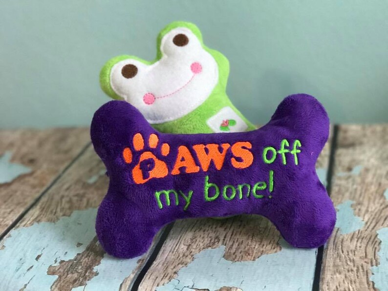 Paws OFF My Bone Squeaky Toy for SPOILED Dogs - Etsy