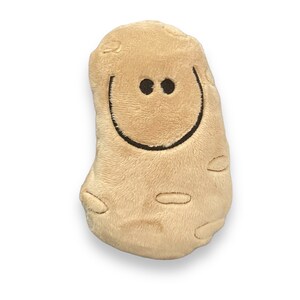 Tater-potato-spud Plush Dog Toy-crinkle-squeaky - Etsy