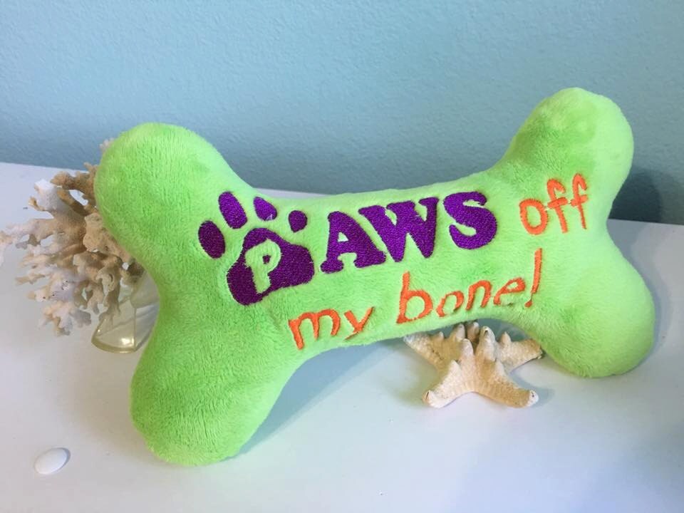 Paws OFF My Bone Squeaky Toy For SPOILED Dogs | Etsy