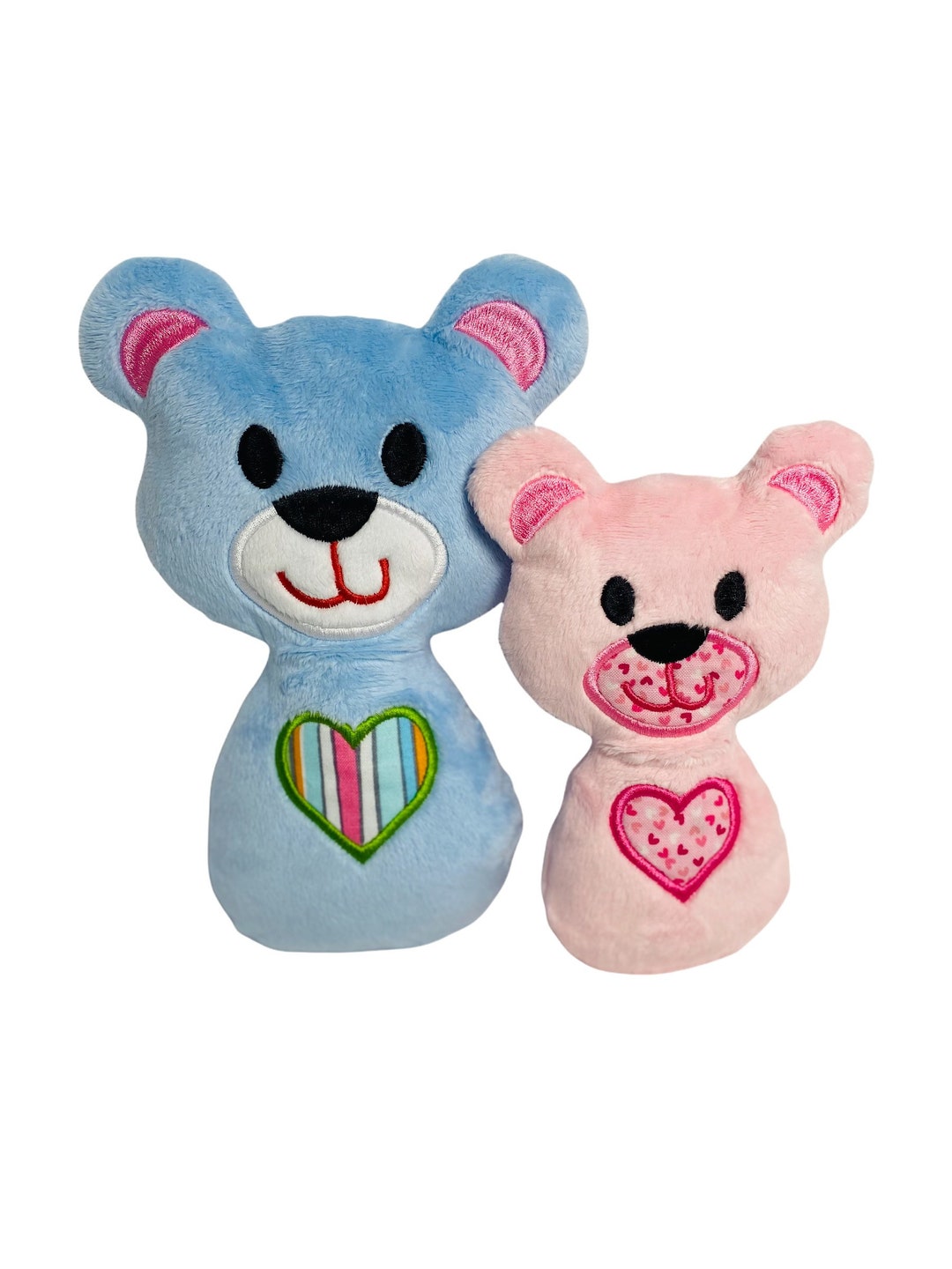 Handmade Teddy Bear Dog Toy: Crinkle & Squeaker Valentine Gift - Etsy