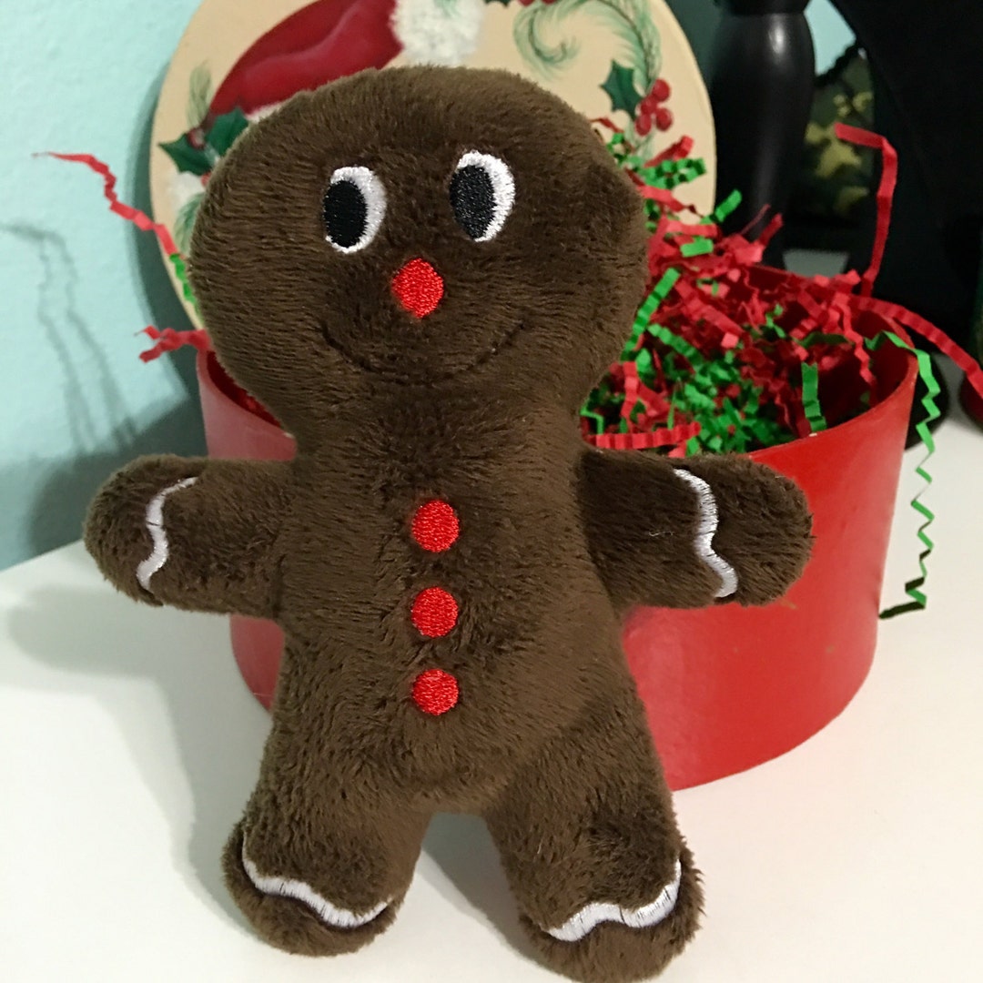 Gingerbread Boy or Girl Stuffie-plushie With Squeaker Dog Toy - Etsy