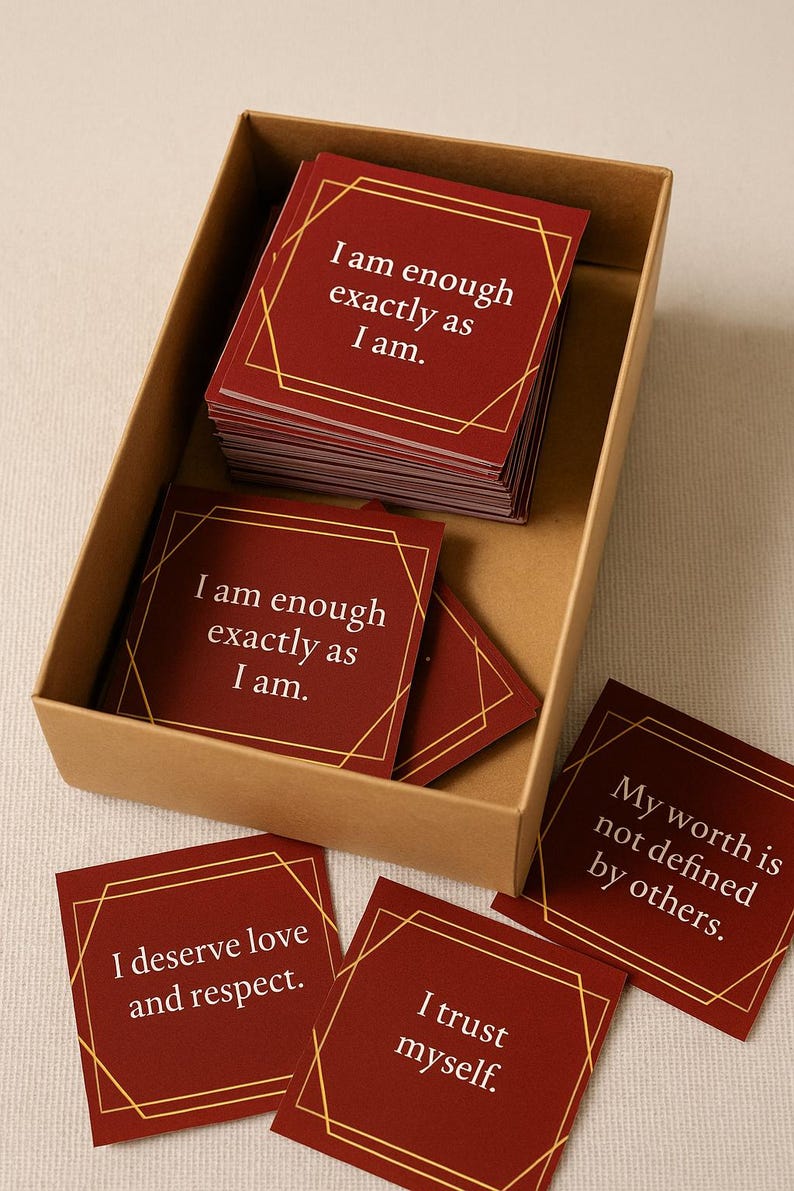 Daily Affirmation Cards Printable | Self Love Affirmations | Positive ...