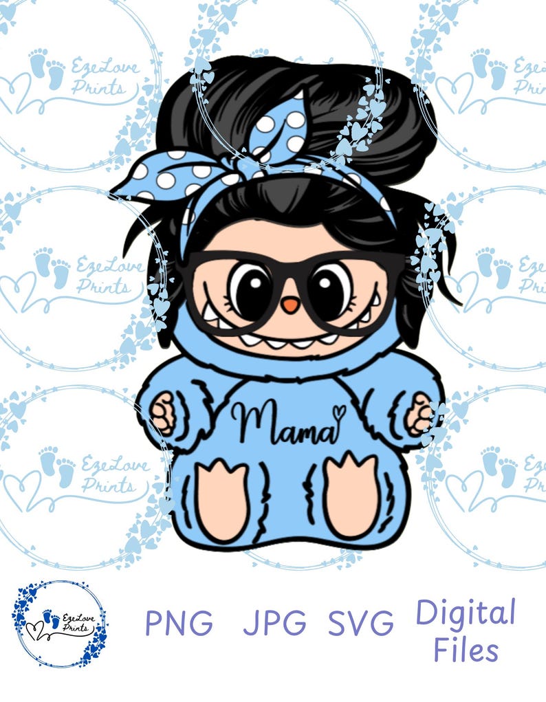 Monsters Mama Labubu Mini Digital Download Bundle, PNG, JPG, SVG - Etsy
