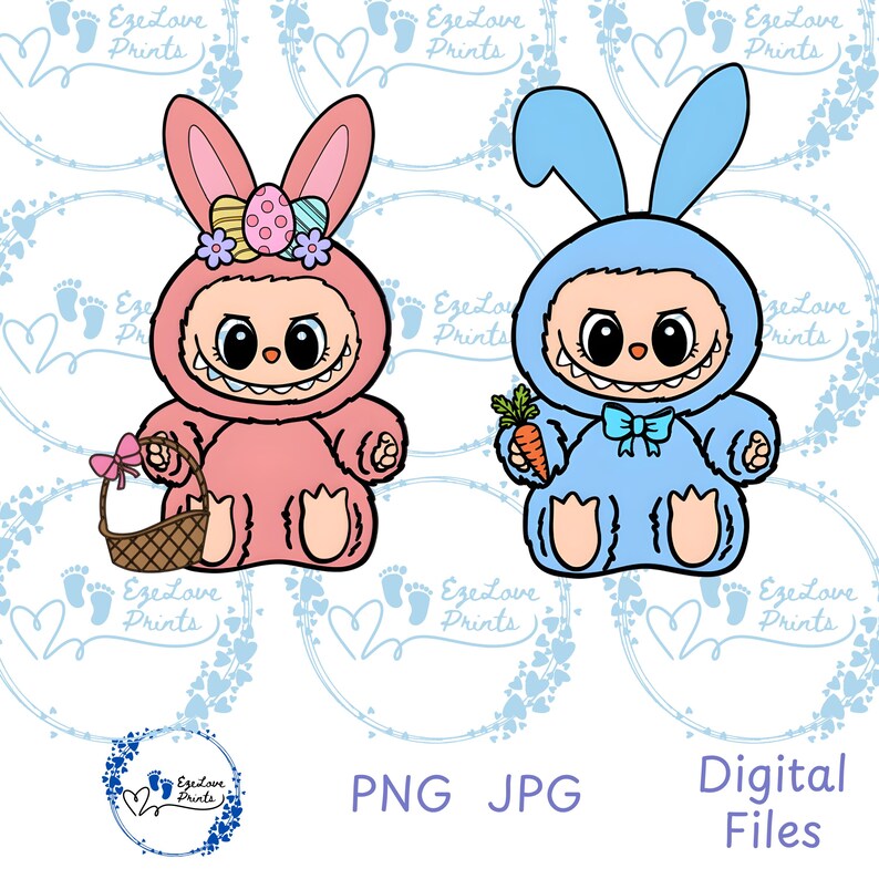 Easter Labubu Digital Download, PNG, JPG, Bundle - Etsy Australia