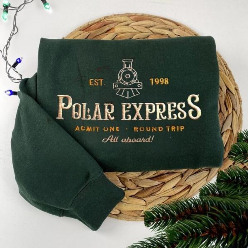Polar Express Christmas Embroidery Design, Christmas Embroidered, Polar ...