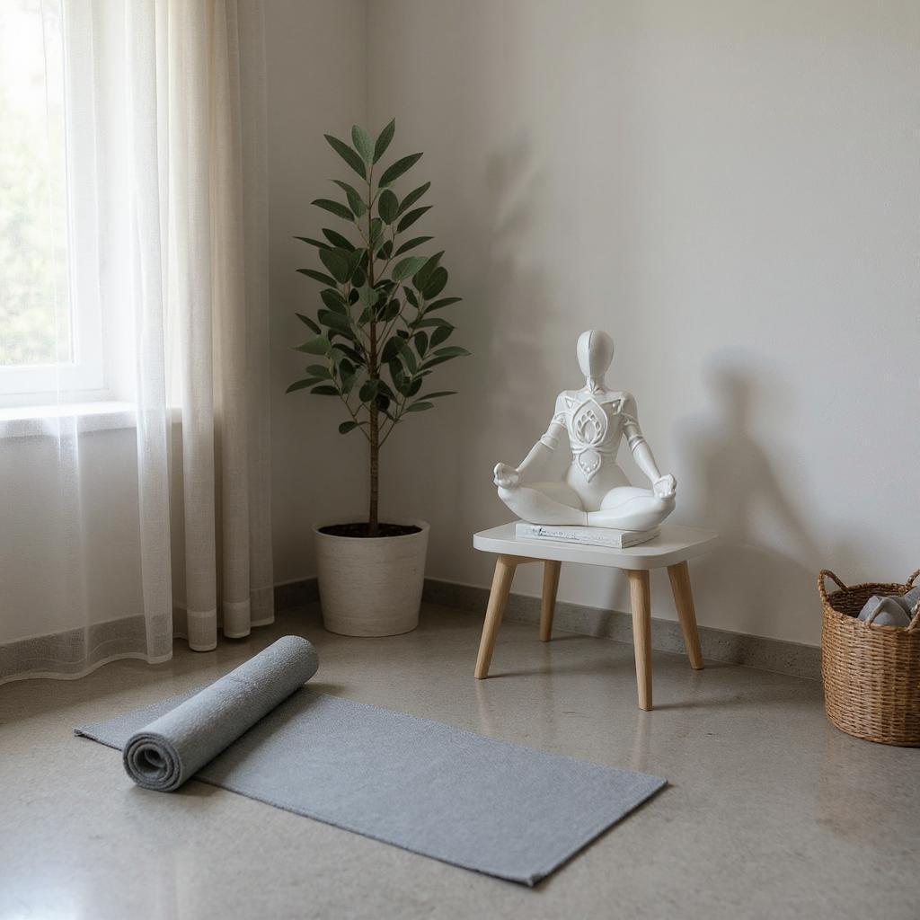 Yoga Pose Statue Set of 3: Minimalist Meditation Figurines - Etsy
