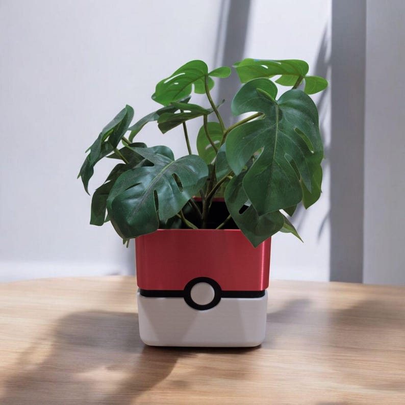 Pokémon Pokeball Planter – Unique Handmade Plant Pot for Pokémon Fans ...