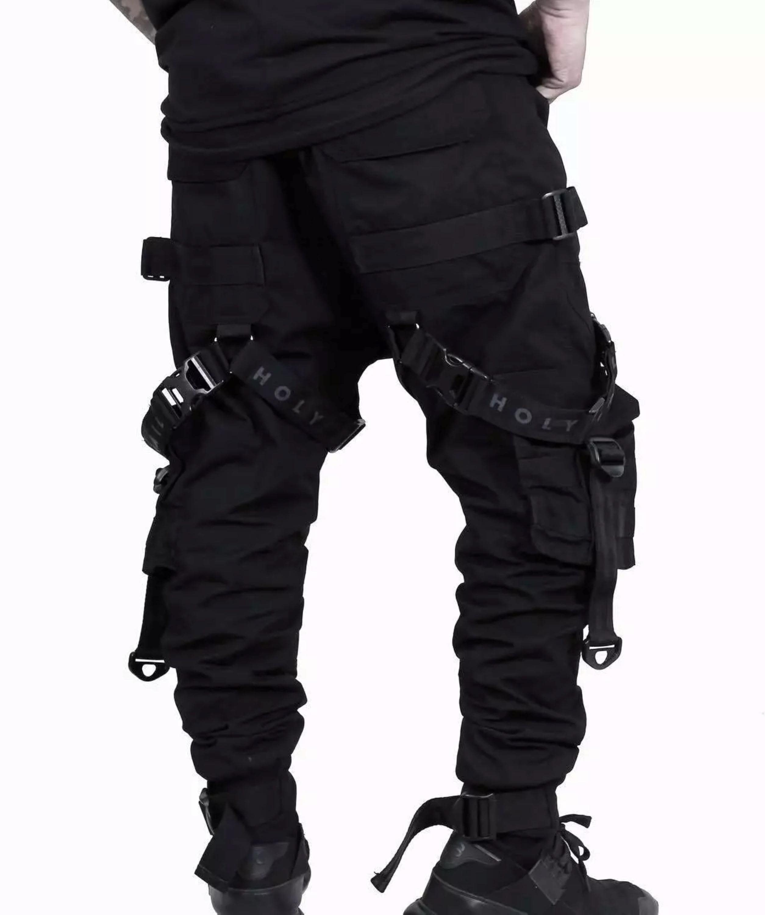 Techwear Streetwear Cosplay Holygrail Black Streetwear Techwear Heavy ...