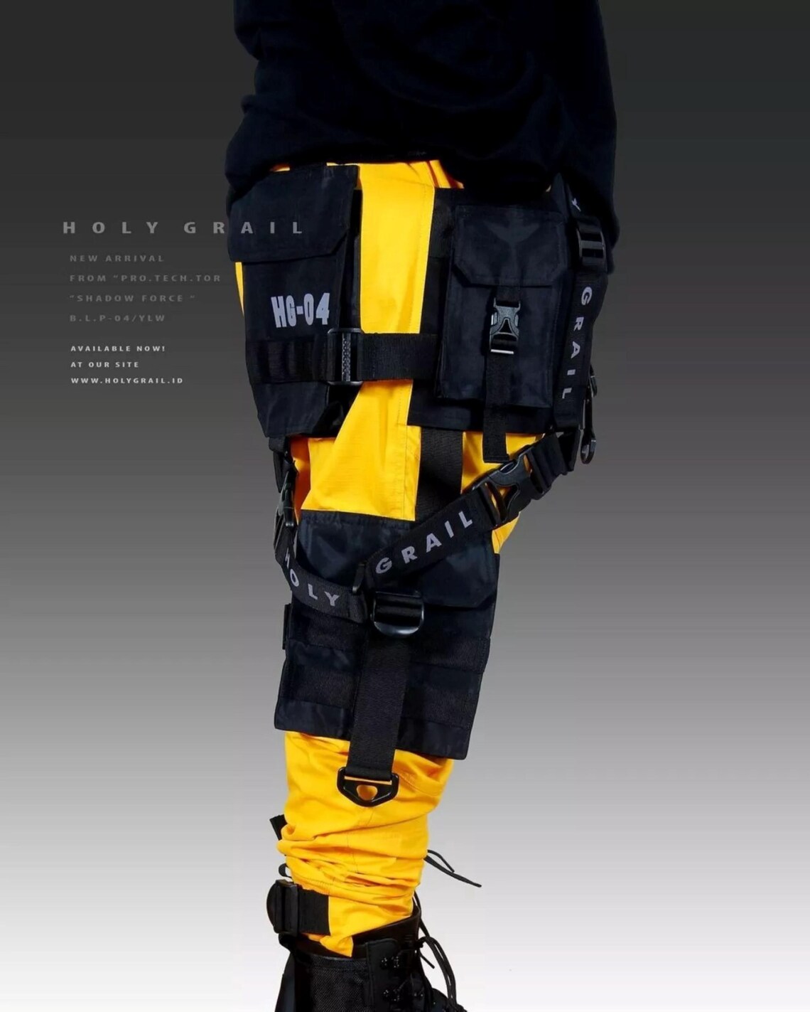 Techwear Streetwear Cosplay Holygrail Yellow Streetwear Techwear Heavy ...