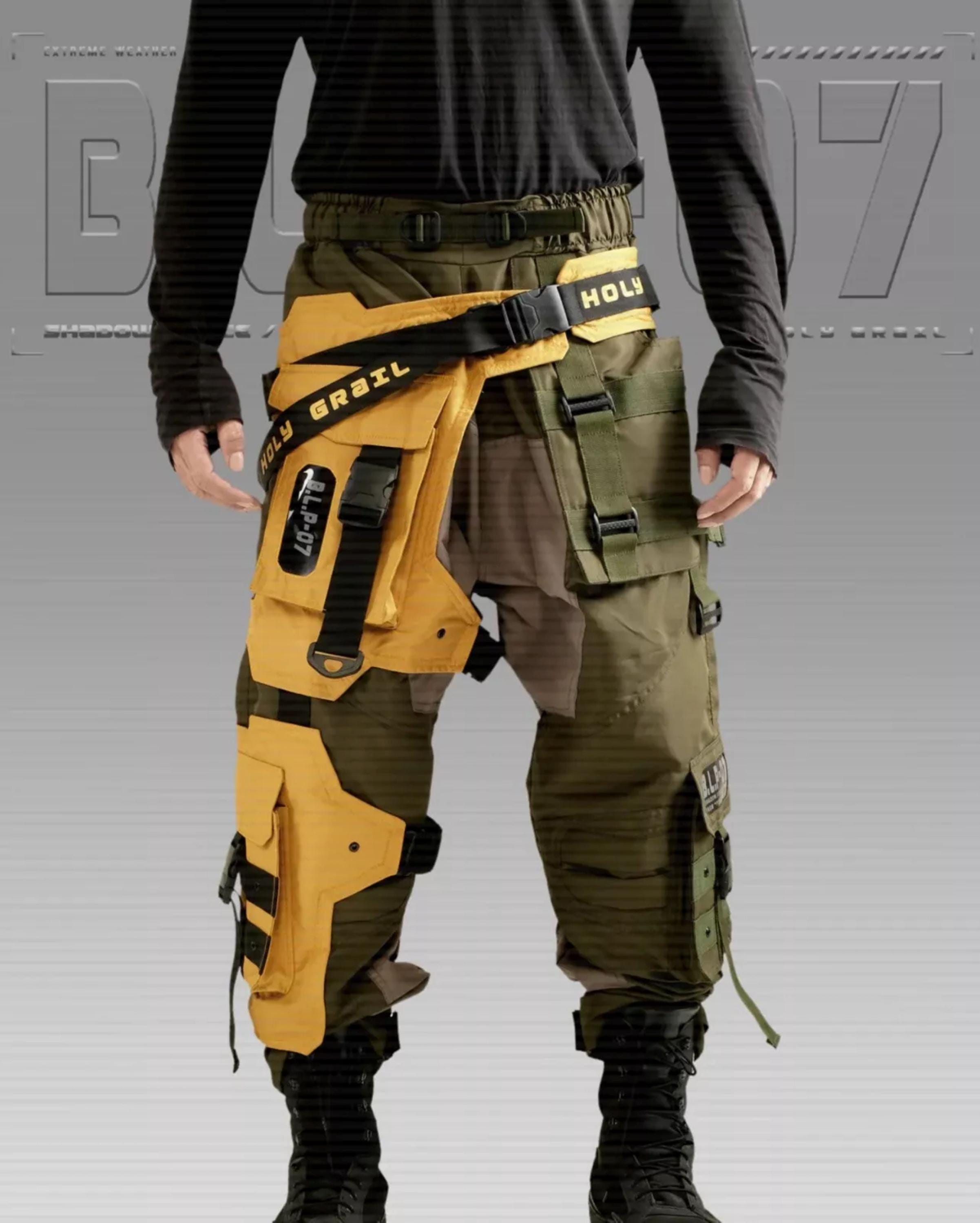 Techwear Streetwear Cosplay Holygrail Yellow Green Streetwear Techwear ...