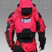 Techwear Streetwear Cosplay Red Jacket Hoodie Full Zip Buckle Holygrail ...