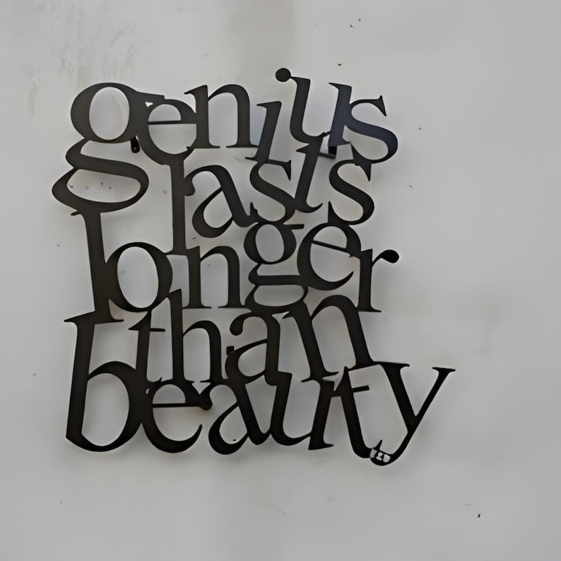 Ceiling Mounted Metal Letters, Laser Cut Metal Letters, Custom Monogram ...