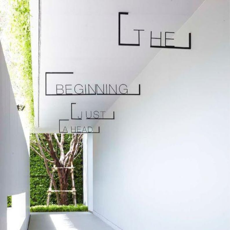 Ceiling Mounted Metal Letters, Laser Cut Metal Letters, Custom Monogram ...