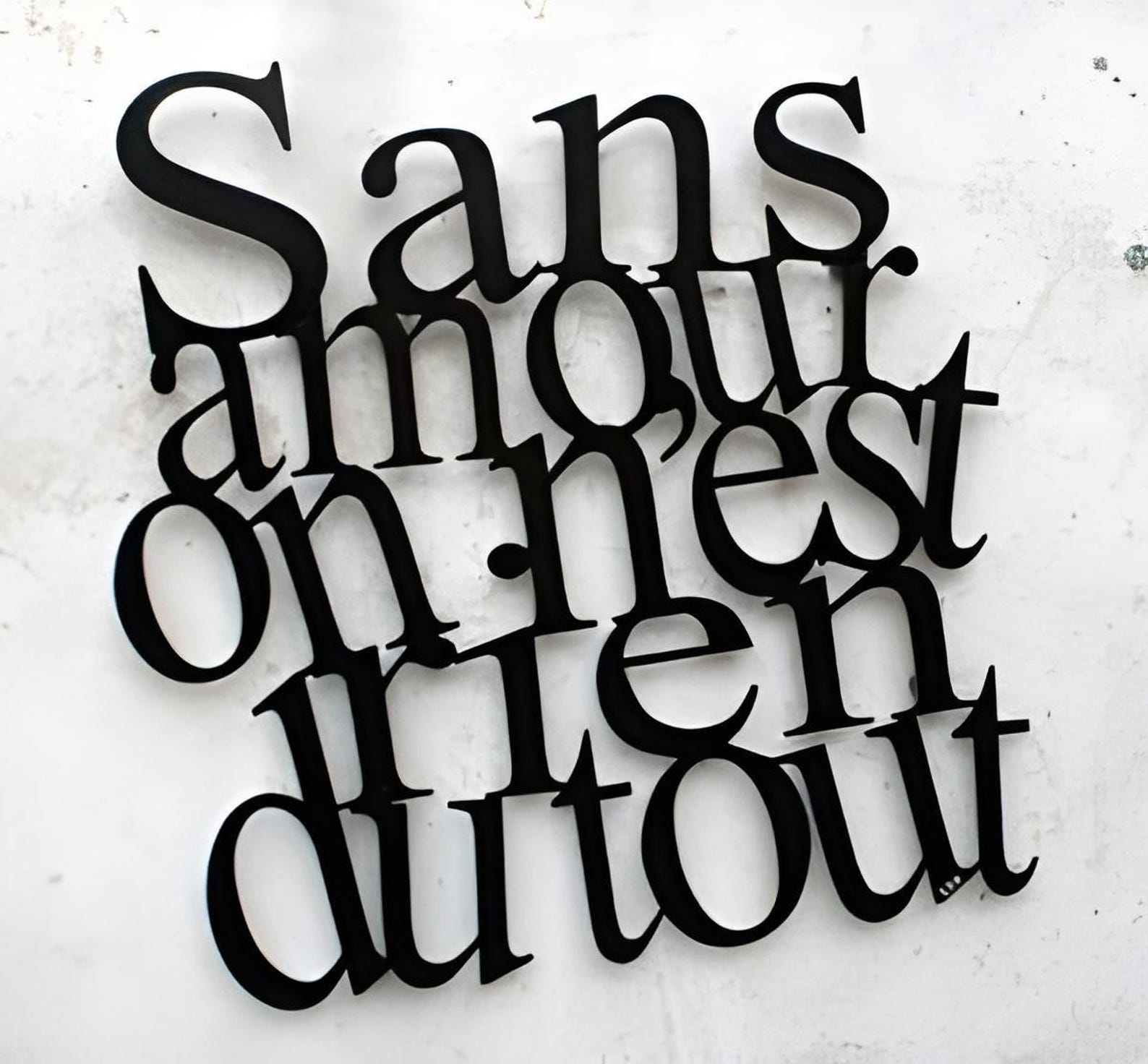 Ceiling Mounted Metal Letters, Laser Cut Metal Letters, Custom Monogram ...