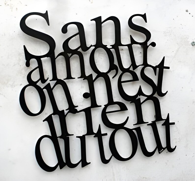 Ceiling Mounted Metal Letters, Laser Cut Metal Letters, Custom Monogram ...