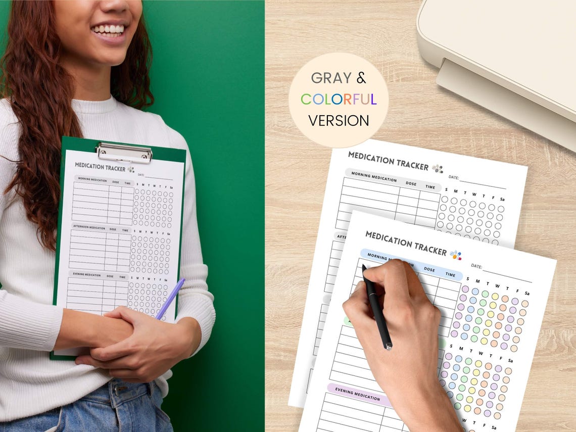 Family Medical Binder Printable & Editable | Symptom Tracker ...