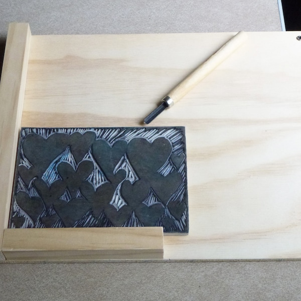 Bench Hook Building Plans for Safe Linocut Carving With Video Blueprints DIY Printmaking ...