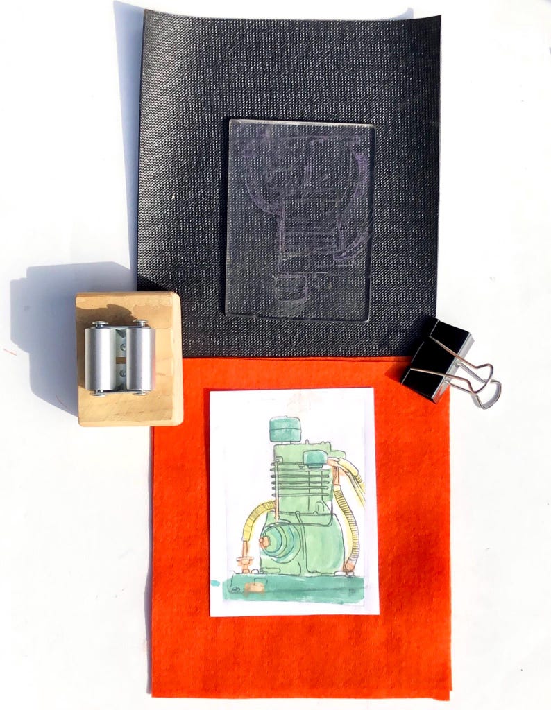 Printmaking Press Kit for Etching Monoprint Linocut Relief Intaglio ...