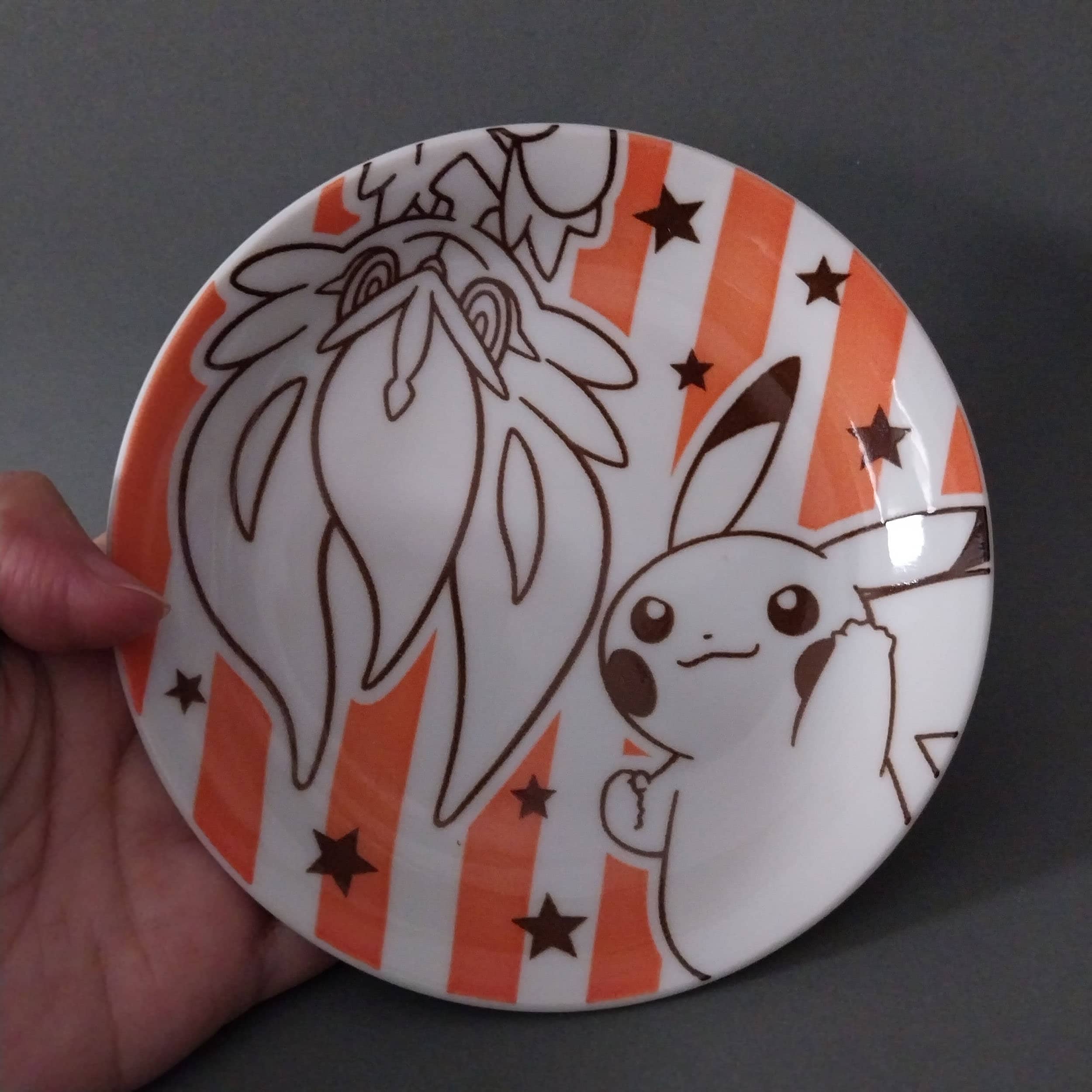 Pokémon Pikachu Monsters Ceramic Plate Japanese Plates Ceramics ...