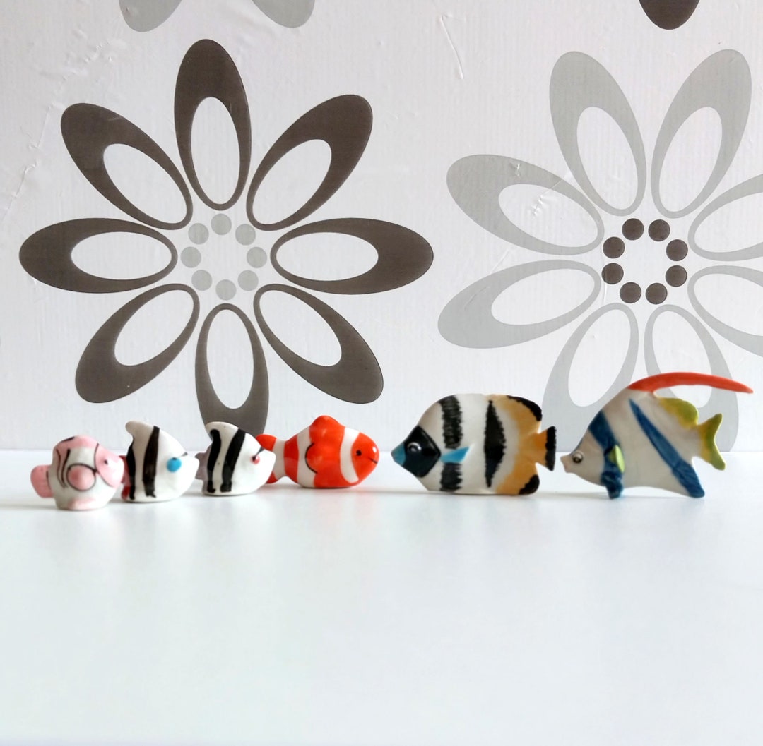 Adopt a Little Friends Ceramic Fish, Miniature Fish, Fish Figurines ...