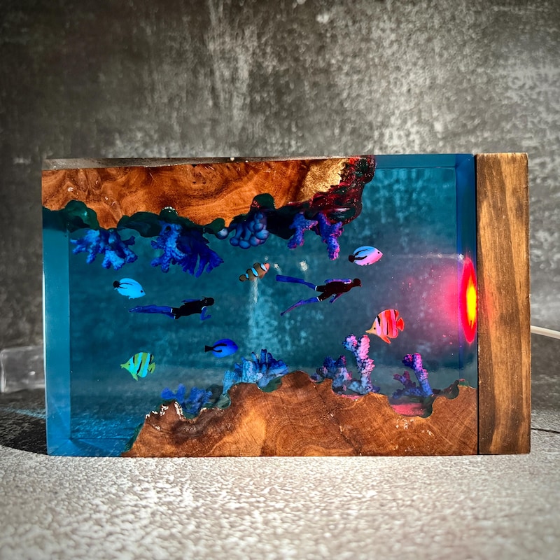 Led Resin Table - Etsy