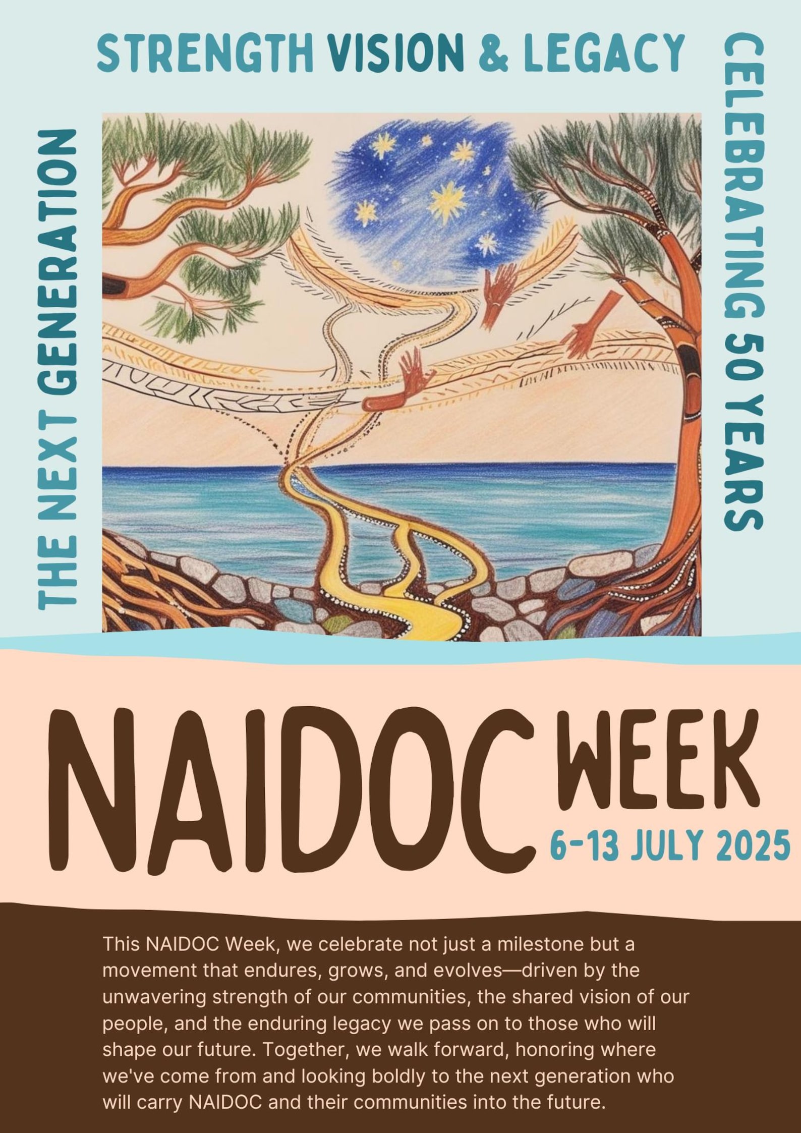 2025 NAIDOC Week Poster – Original Aboriginal Art Print | “the Next ...