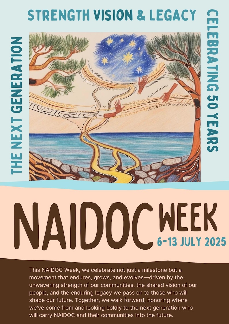 2025 NAIDOC Week Poster – Original Aboriginal Art Print | “the Next ...