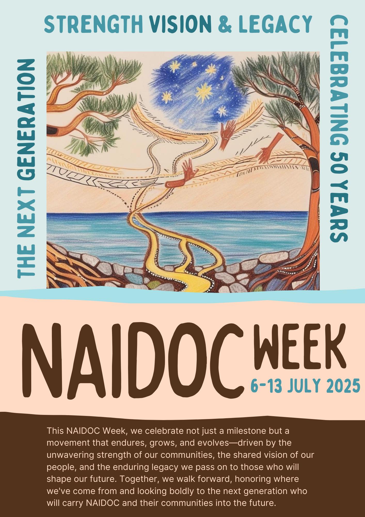 2025 NAIDOC Week Poster – Original Aboriginal Art Print | “the Next ...